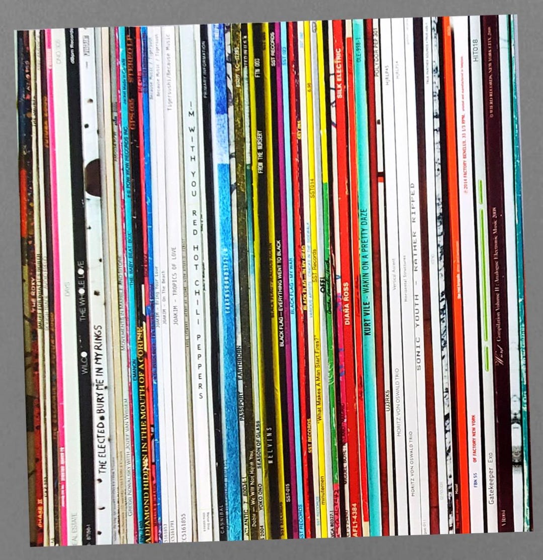 Record Spine Poster Music Print Wall Decor Rock and Roll Album Cover ...