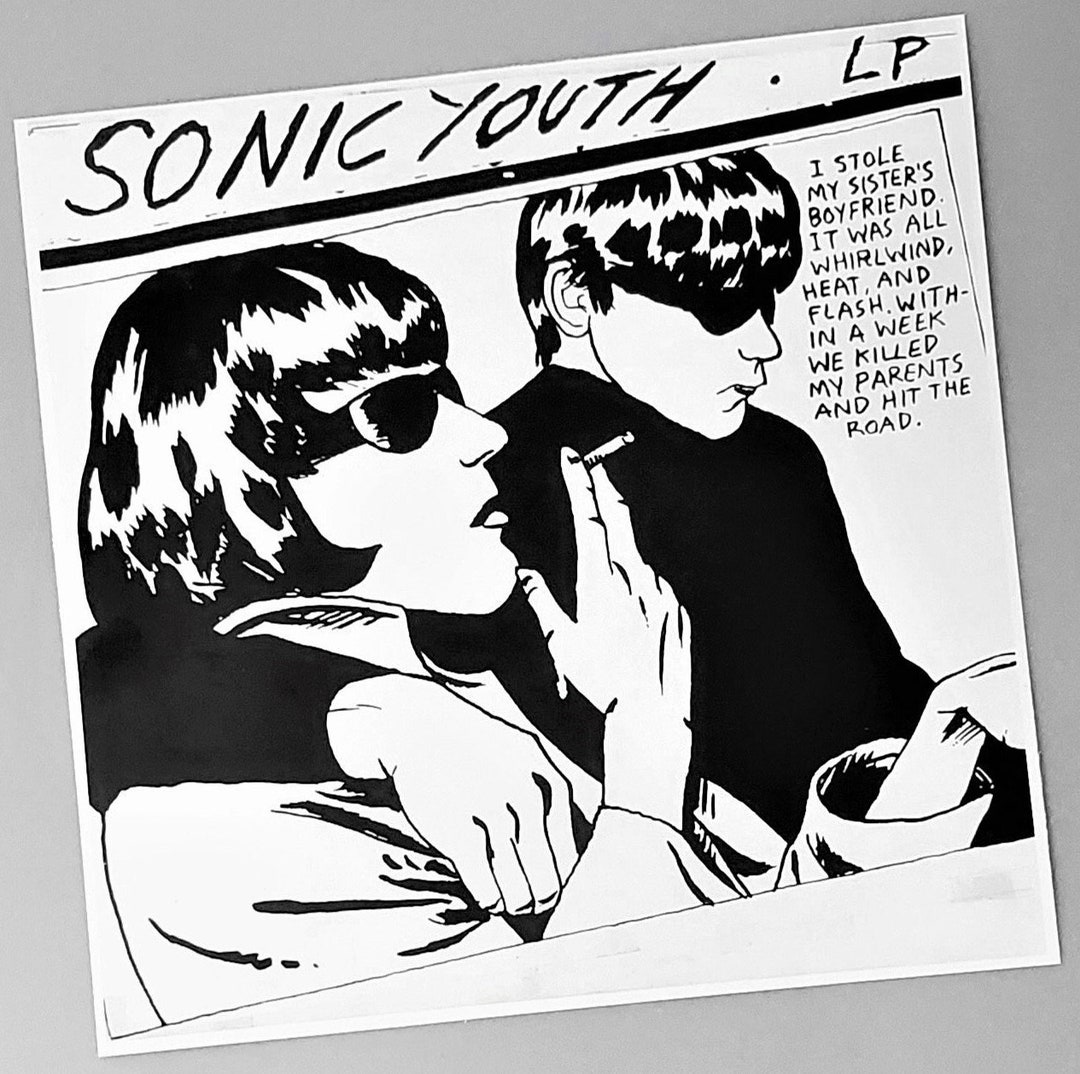 Sonic Youth Goo Album Cover Art Photograph Small Music Posters Music Lover Wall Art Sonic Youth