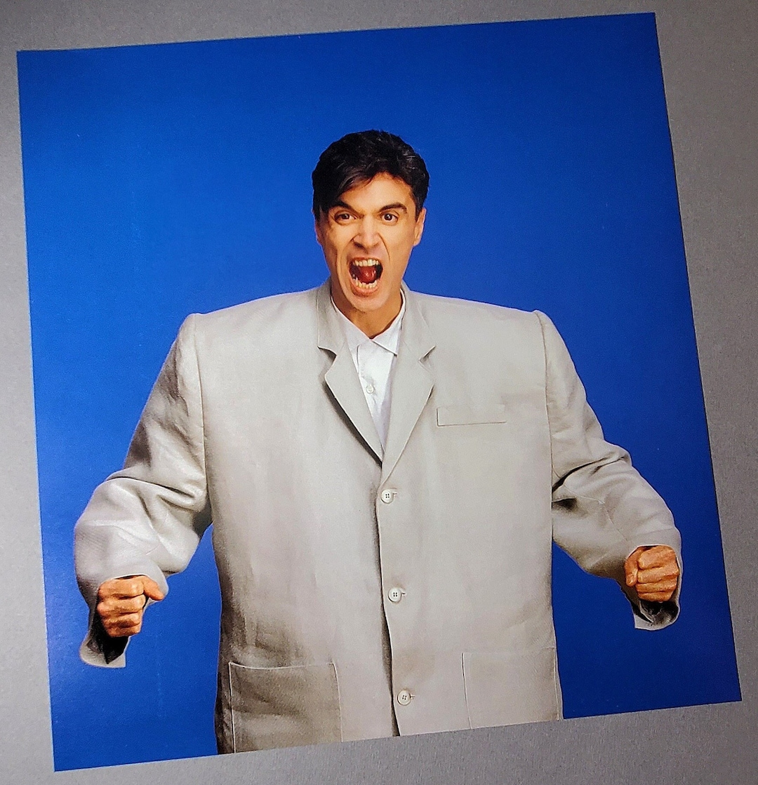 David Byrne Big Suit Photograph Vintage Art Print - Etsy