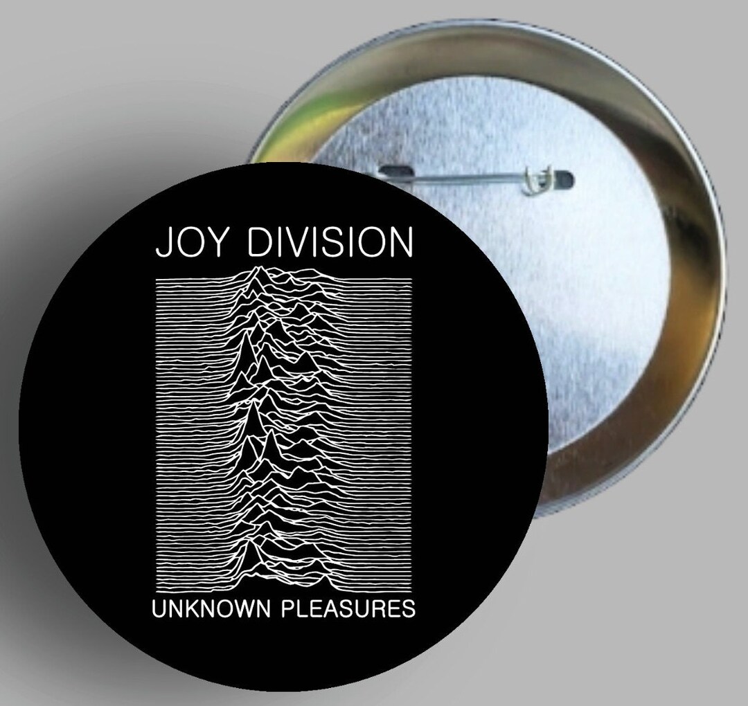 Joy Division Unknown Pleasures Button Pin 80's Punk New Wave Music Gift ...