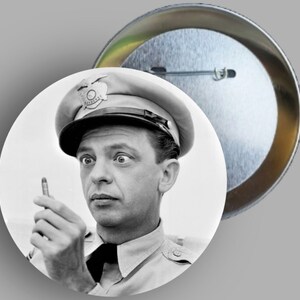 The Andy Griffith Show Button Pins Retro TV Pinbacks Don Knotts Button ...
