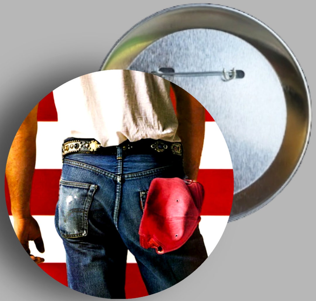 Bruce Springsteen Button Born in the USA Bruce Springsteen & the E ...