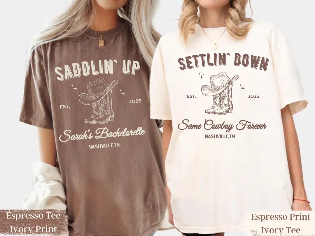 Custom Last Rodeo Bachelorette Party Shirts, Same Cowboy Forever, Last ...