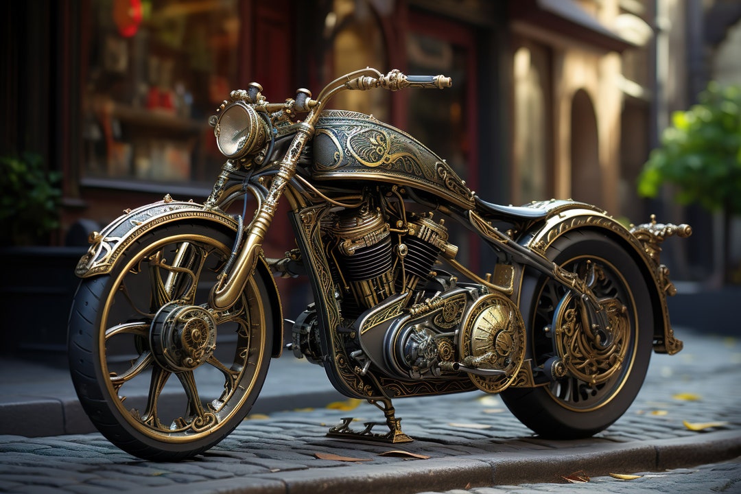 Steampunk Crazy Motorcycles 21st - Etsy