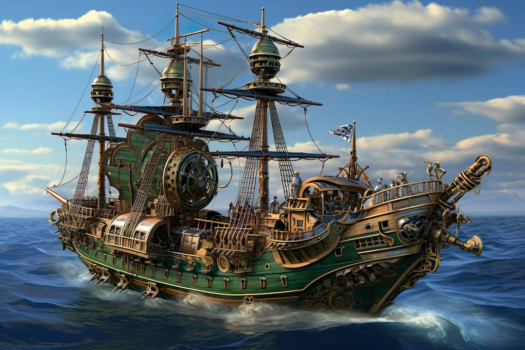 Steampunk Crazy Ships 18 - Etsy