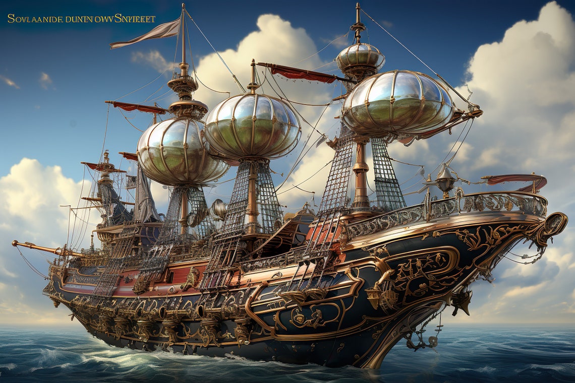 Steampunk Crazy Ships 16 - Etsy