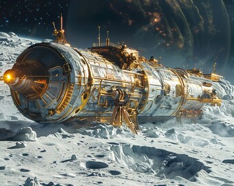 Steampunk Planet - on Moon 2 - Etsy