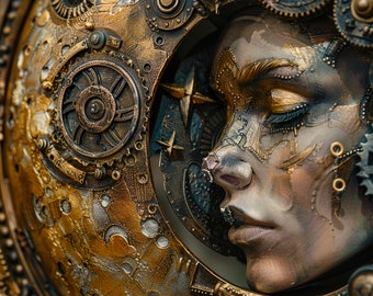 Steampunk Planet - on Moon 2 - Etsy