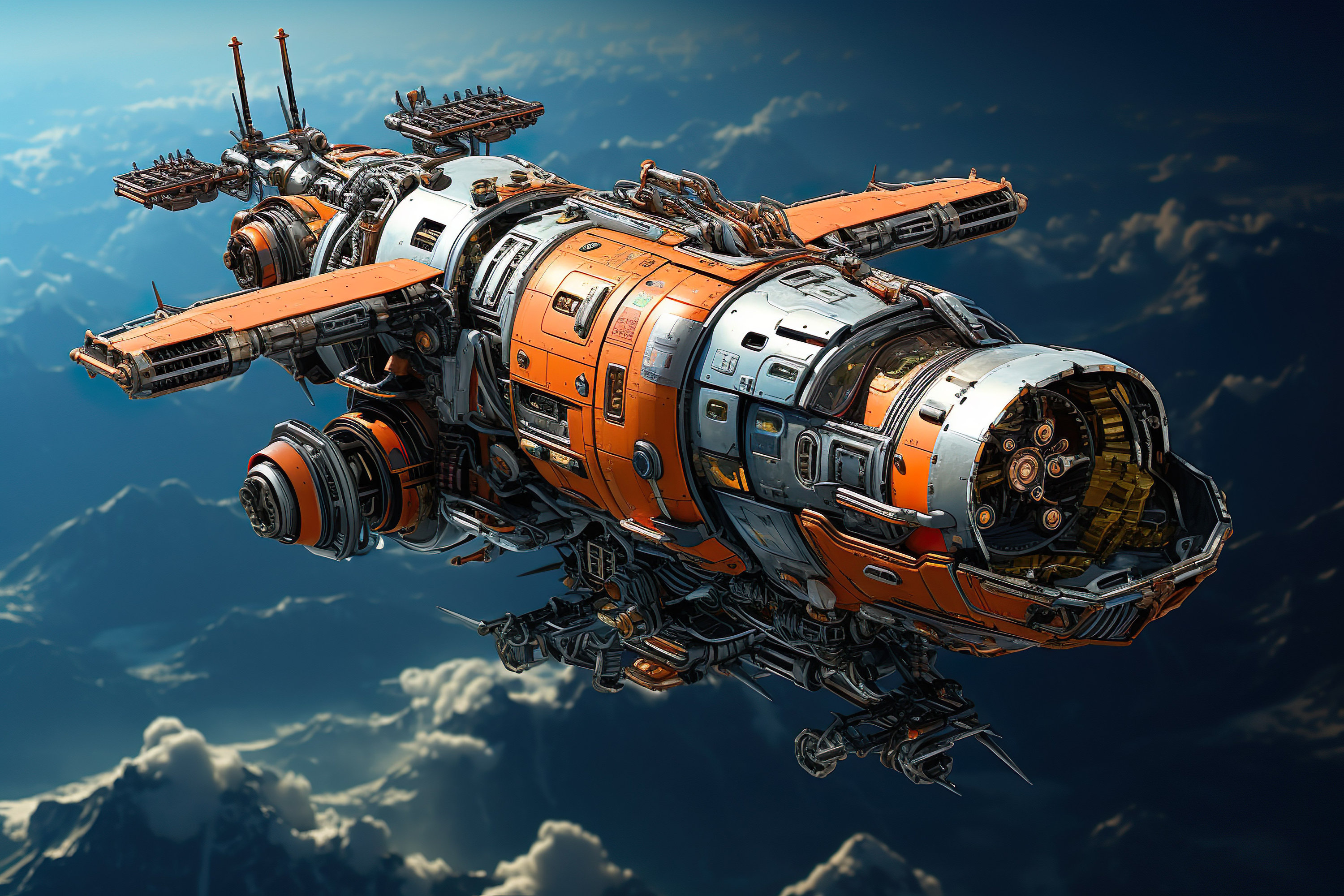 Steampunk Spaceship 22 - Etsy