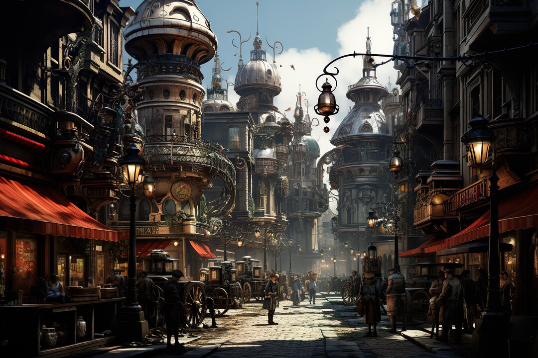 Steampunk City Crazy City 2 - Etsy
