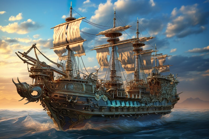 Steampunk Crazy Ships 8 - Etsy