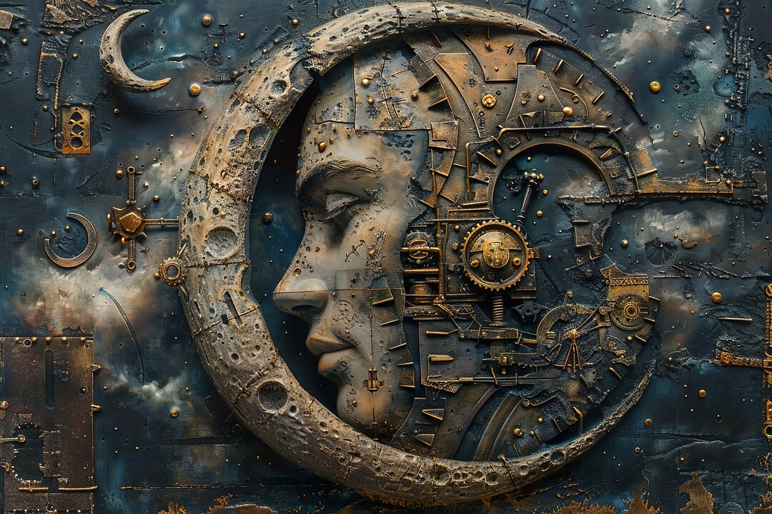 Steampunk Planet - on Moon 5 - Etsy