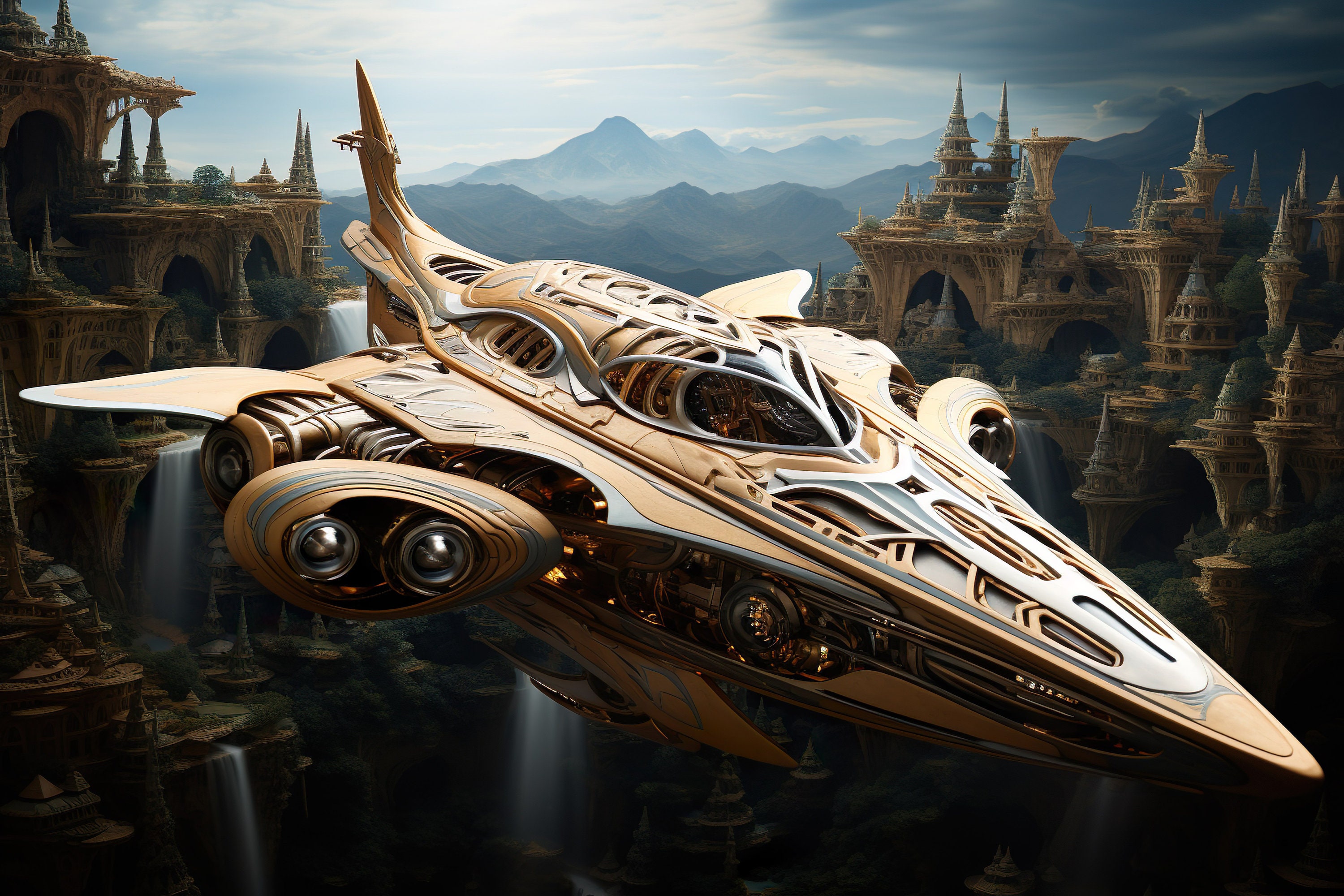 Steampunk Spaceship 23 - Etsy