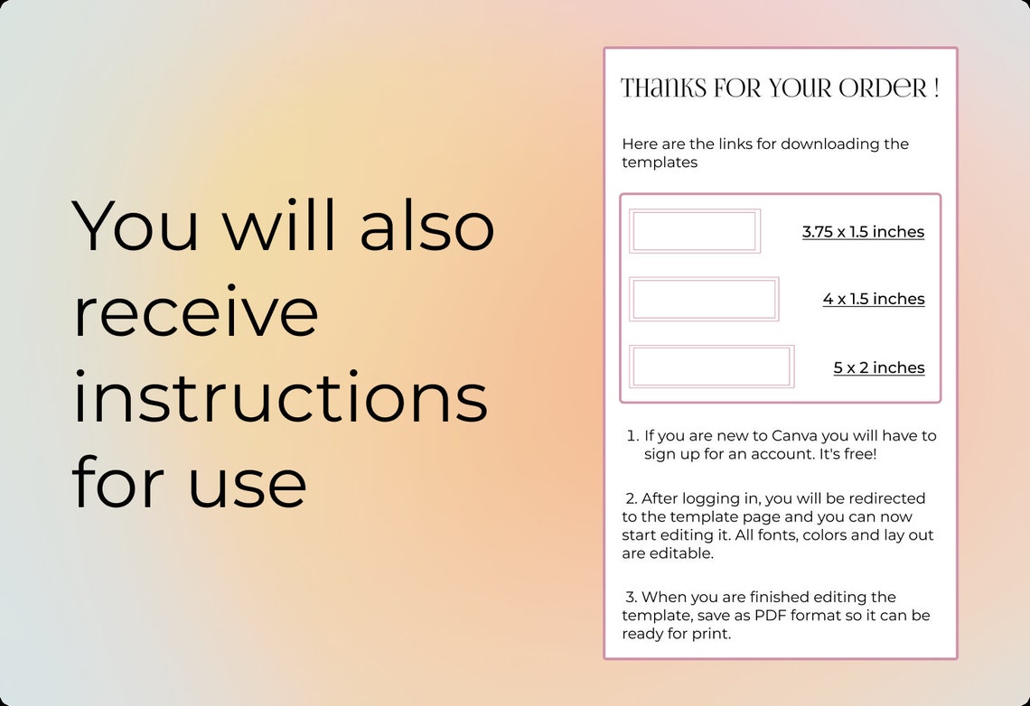 Editable Product Label, Custom Label Template, DIY Label Bottle Label ...