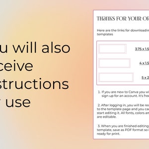 Editable Product Label, Custom Label Template, DIY Label Bottle Label ...