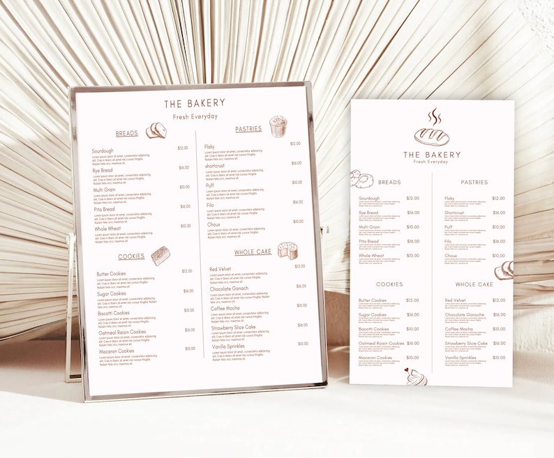 Price List Template | DIY Small Business Printable Pricing Guide Sheet ...