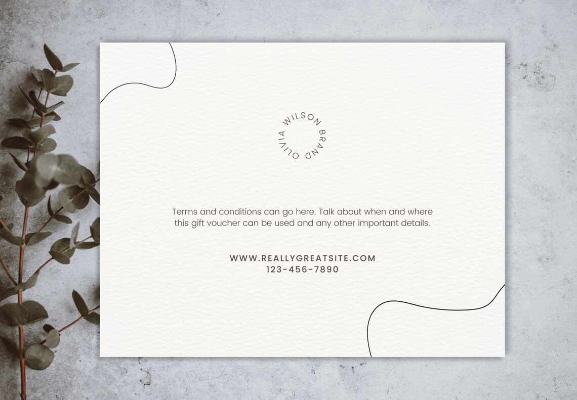 Boho Gift Certificate Template, DIY Printable Gift Voucher Certificate ...