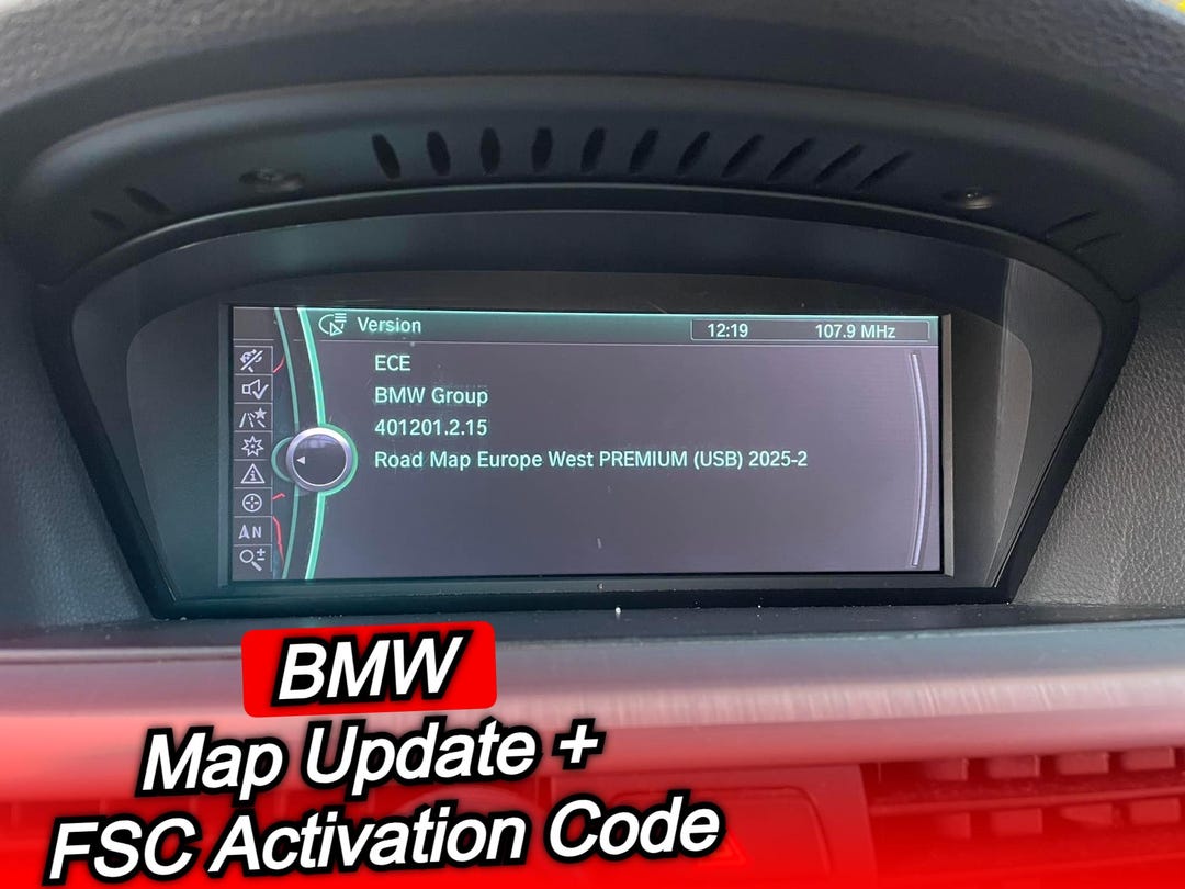 BMW Navigation Map Update + FSC Activation Code - Europe West (USB ...