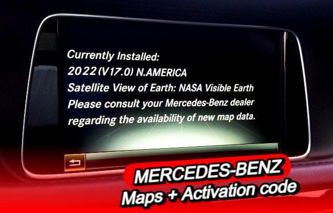 Mercedes Benz North America COMAND NTG 5s1 Map Update + Activation Code ...