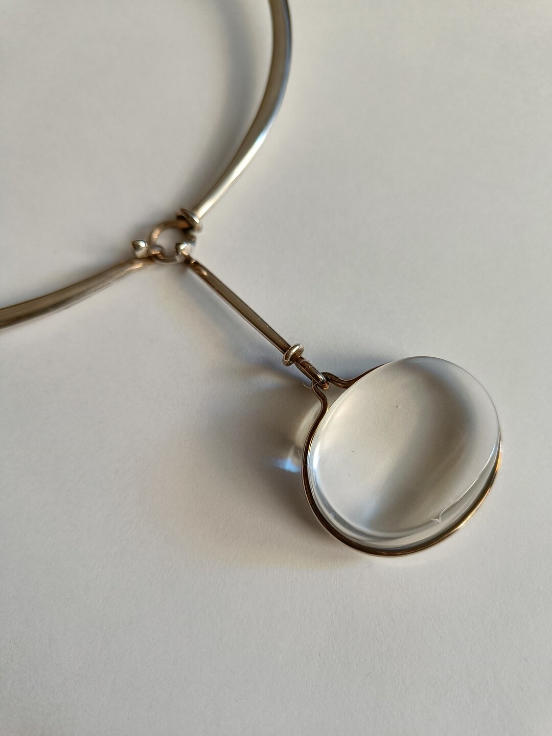 Vivianna Torun Georg Jensen Dew Drop Necklace With Large Rock Crystal ...