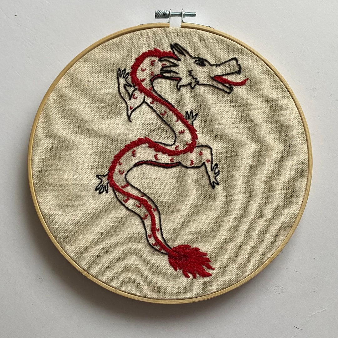 Chinese Dragon Embroidery - Etsy