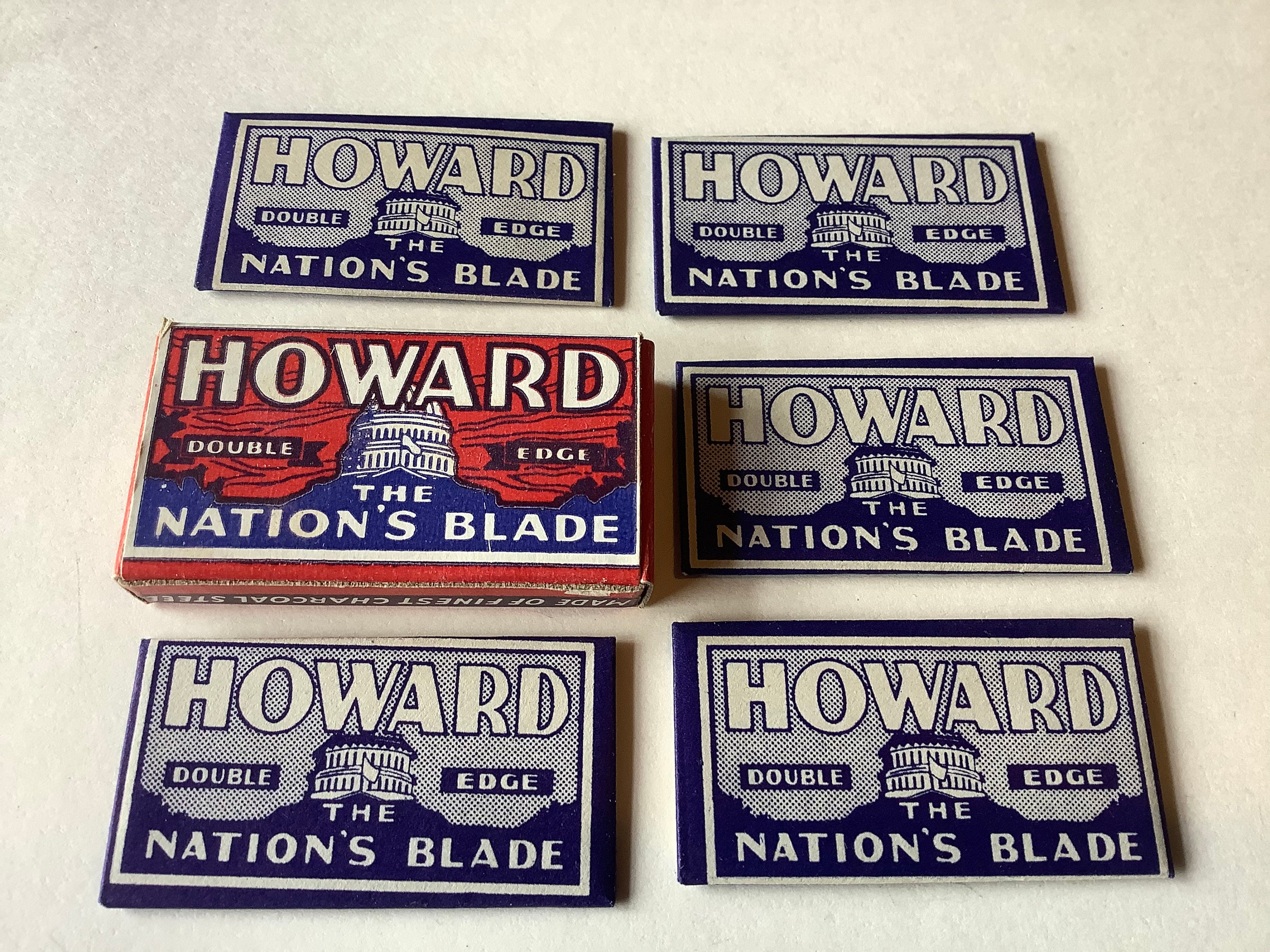 Vintage Razor Blades Full Box 'howard' USA Made WW11 Era - Etsy