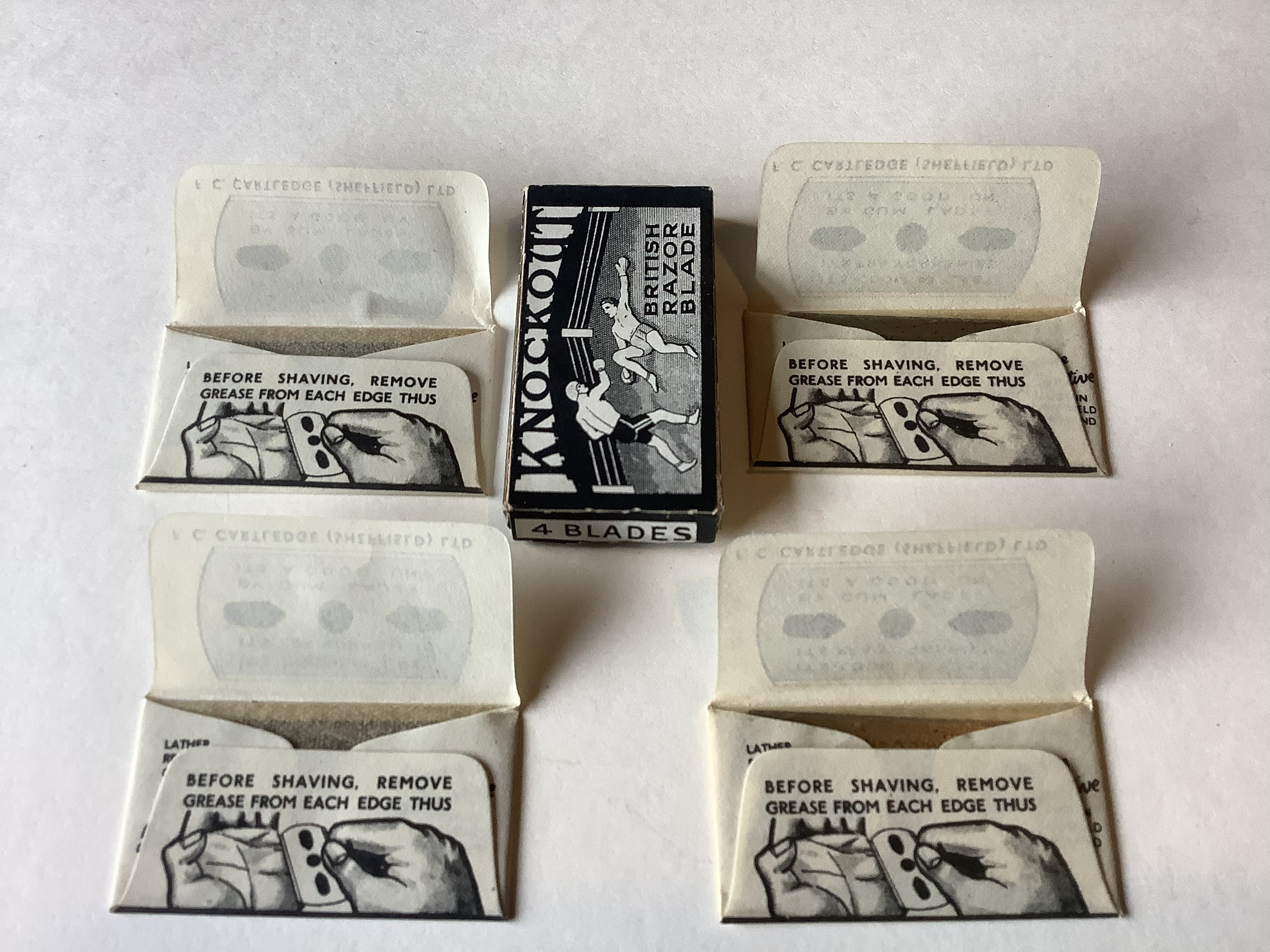 Vintage Razor Blades Full Box 'knockout' FC Cartledge Black Boxing - Etsy