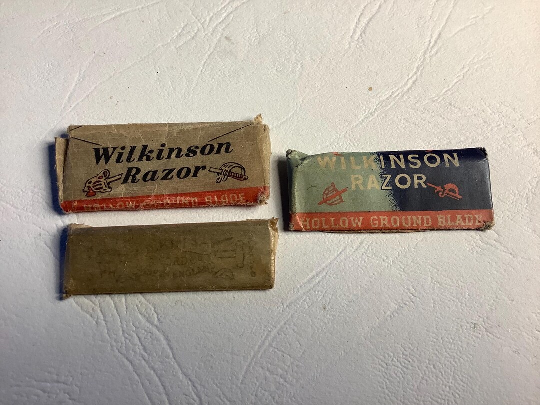 2 Wedge Blades Wilkinson Sword Early 20th Century With Wrappers - Etsy