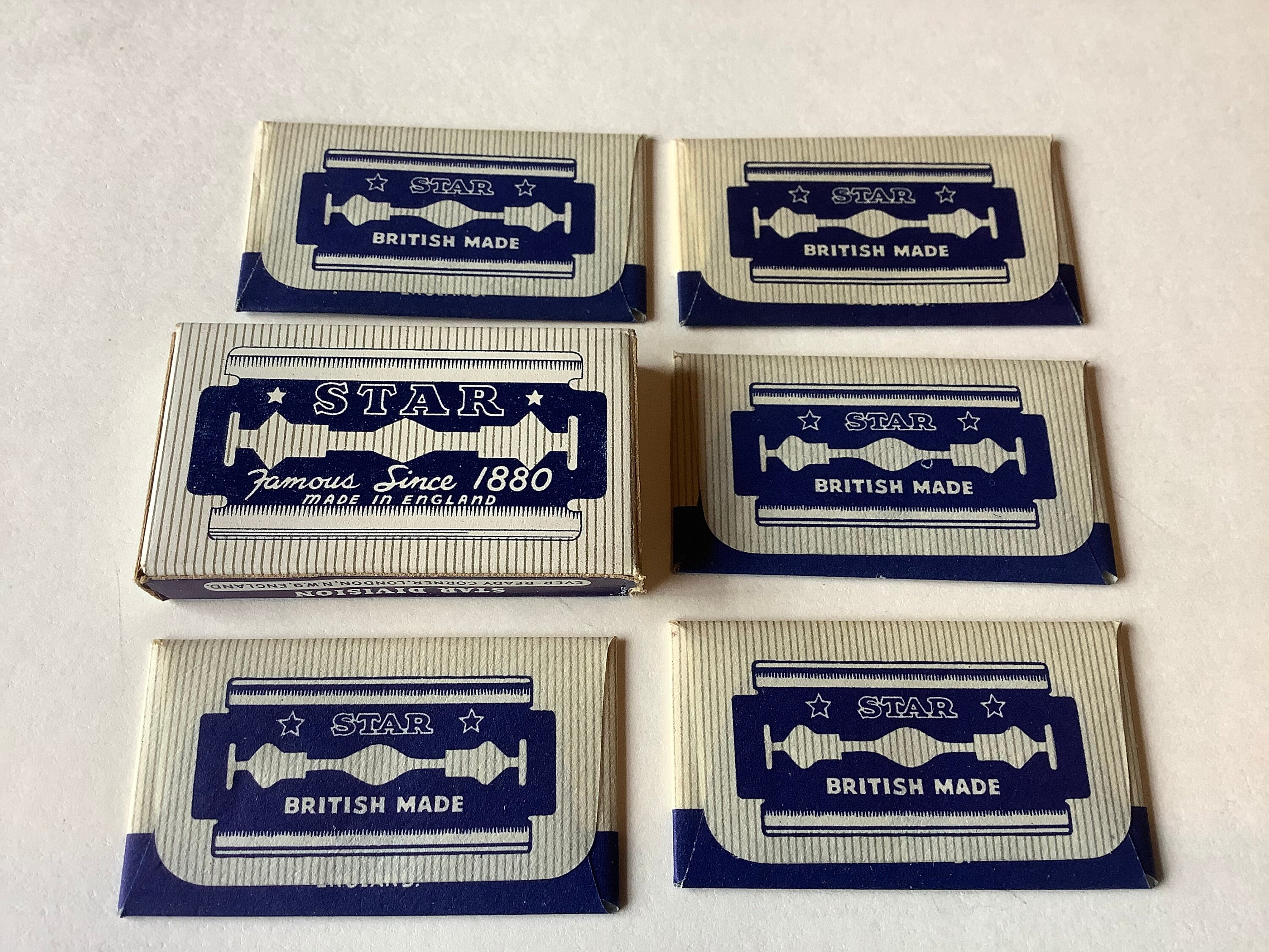 Vintage Razor Blades Full Box 'star' British Made WW11 Era - Etsy