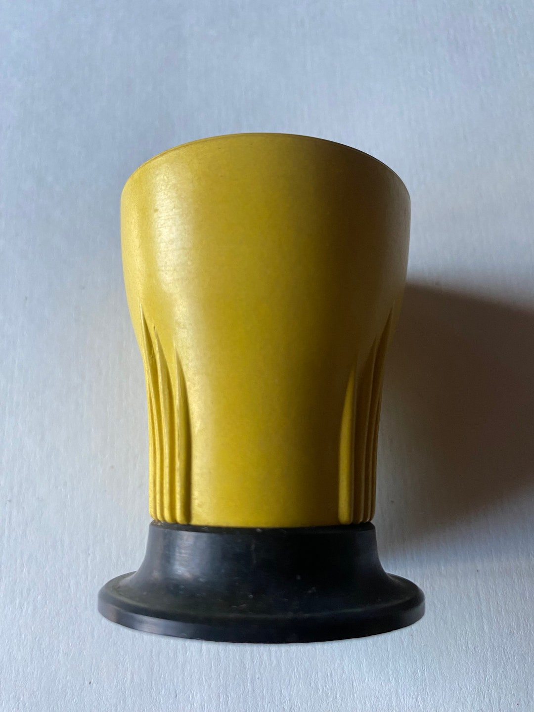 Art Deco Bakelite Egg Cup Yellow and Black British Made Excellent - Etsy