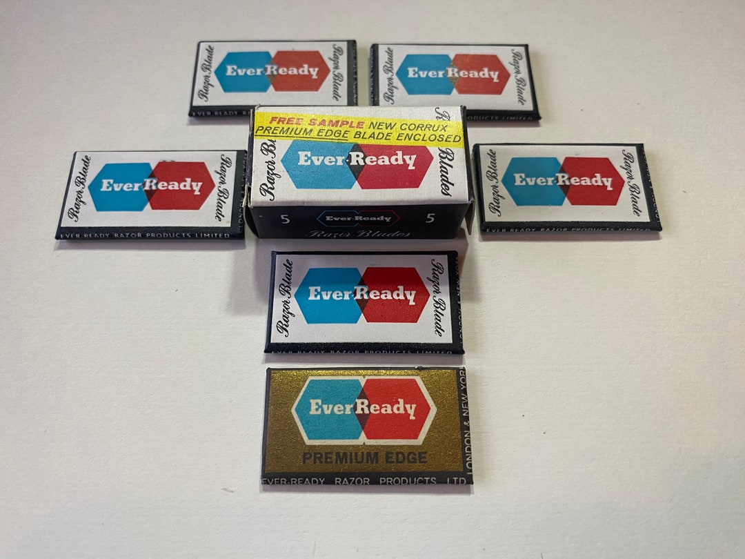 Vintage Razor Blades Full Box 'ever Ready' SE 5 Plus Free Sample ...