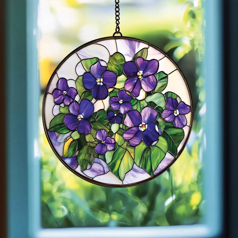 Violet Stained Glass - Etsy