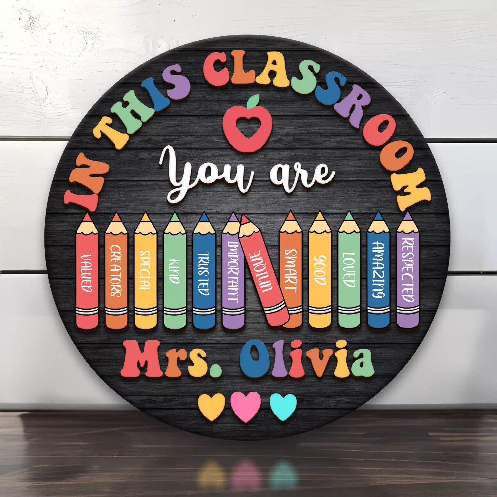 In This Classroom You Are Personalized Classroom Wooden Sign, Teacher ...