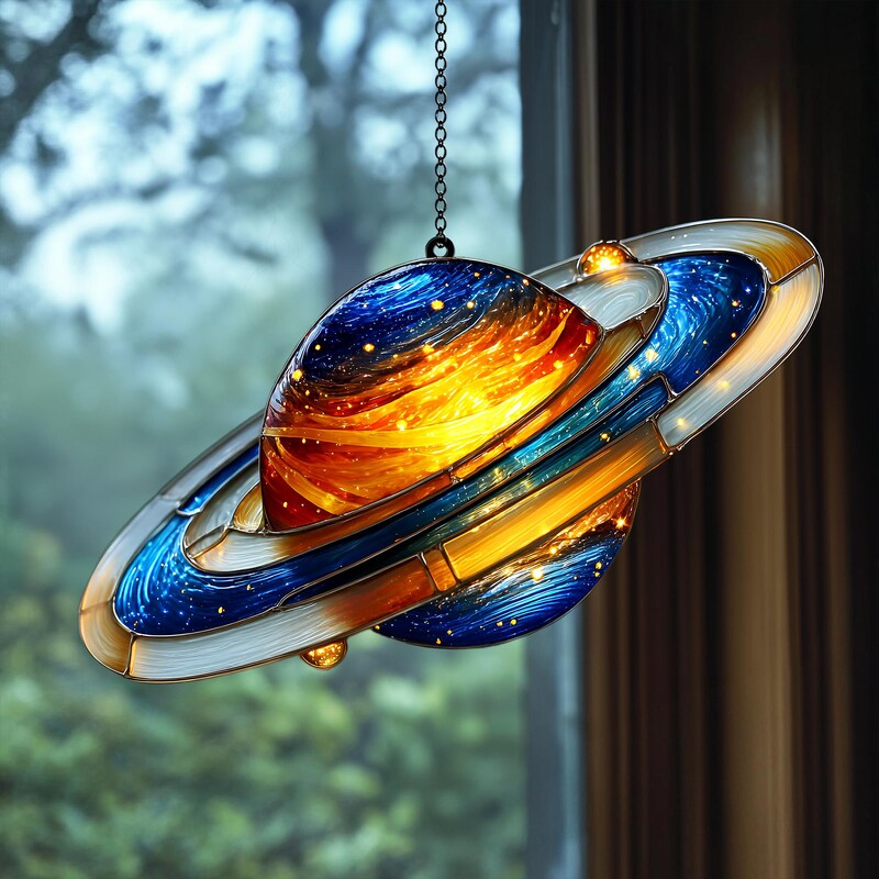 Stained Glass Planet - Etsy