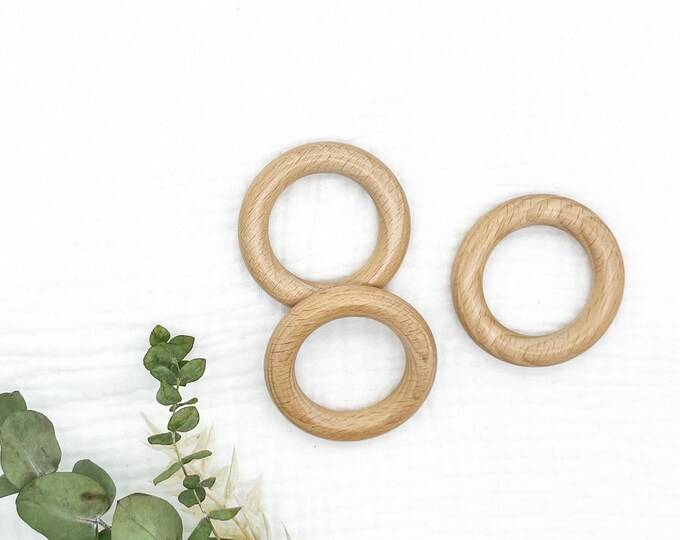 Holzring aus Buche EN71-3 Zertifikat Babyspielzeug DIY, Handmade ...