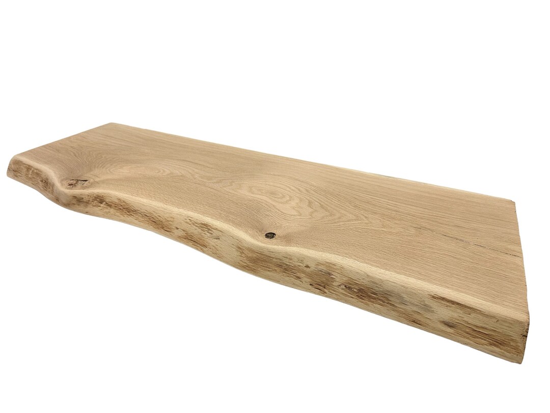 Live Edge Rustic Oak Wood Slab, 36/40mm Thick in Small and Large Sizes ...