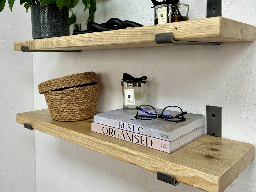 Reclaimed Scaffold Board Shelf for Kitchen or Bathroom Storage 220mm ...