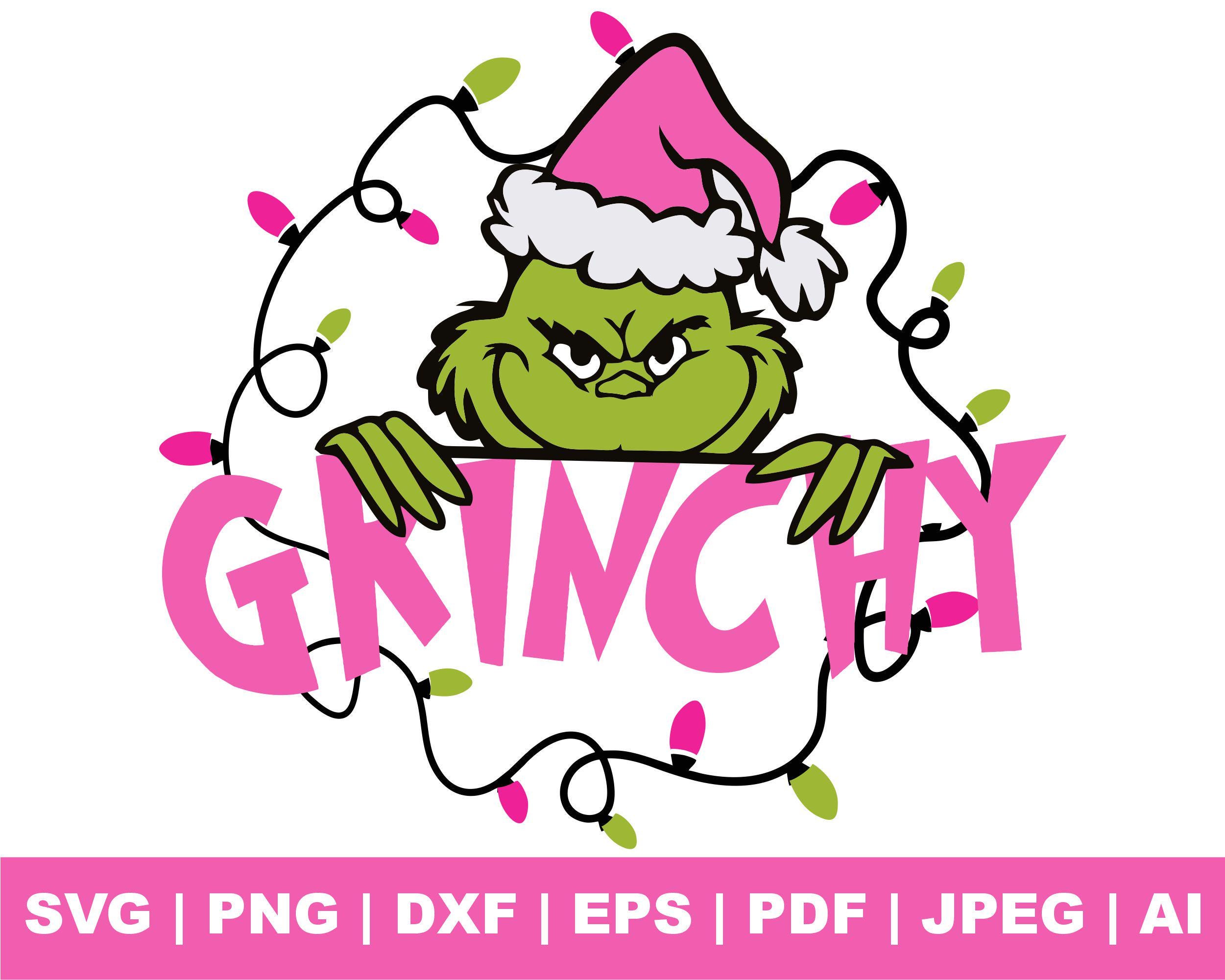 Grinchy Svg, Grinch Svg, Christmas Svg, Christmas Light Svg, Holiday ...
