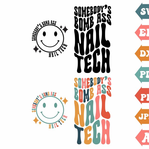 Funny Nail Tech Svg - Etsy