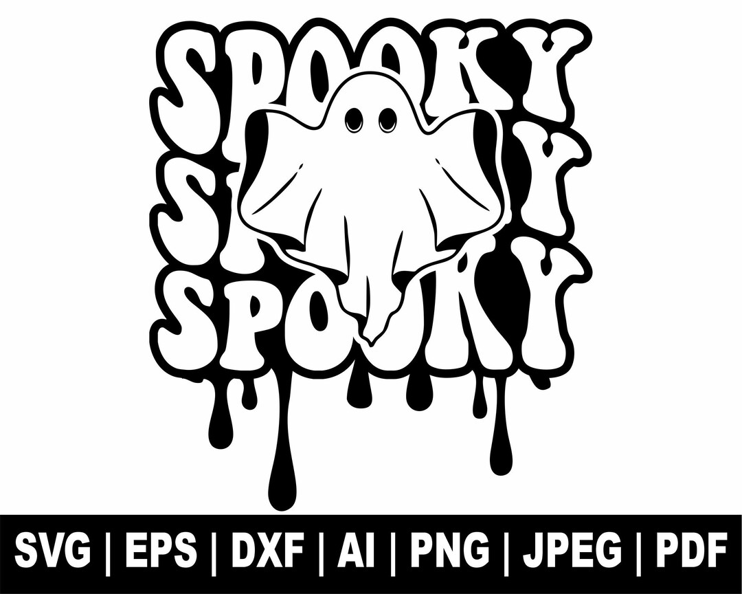Spooky Svg, Ghost Svg, Halloween Svg, Spooky Season Svg, Witchy Svg ...