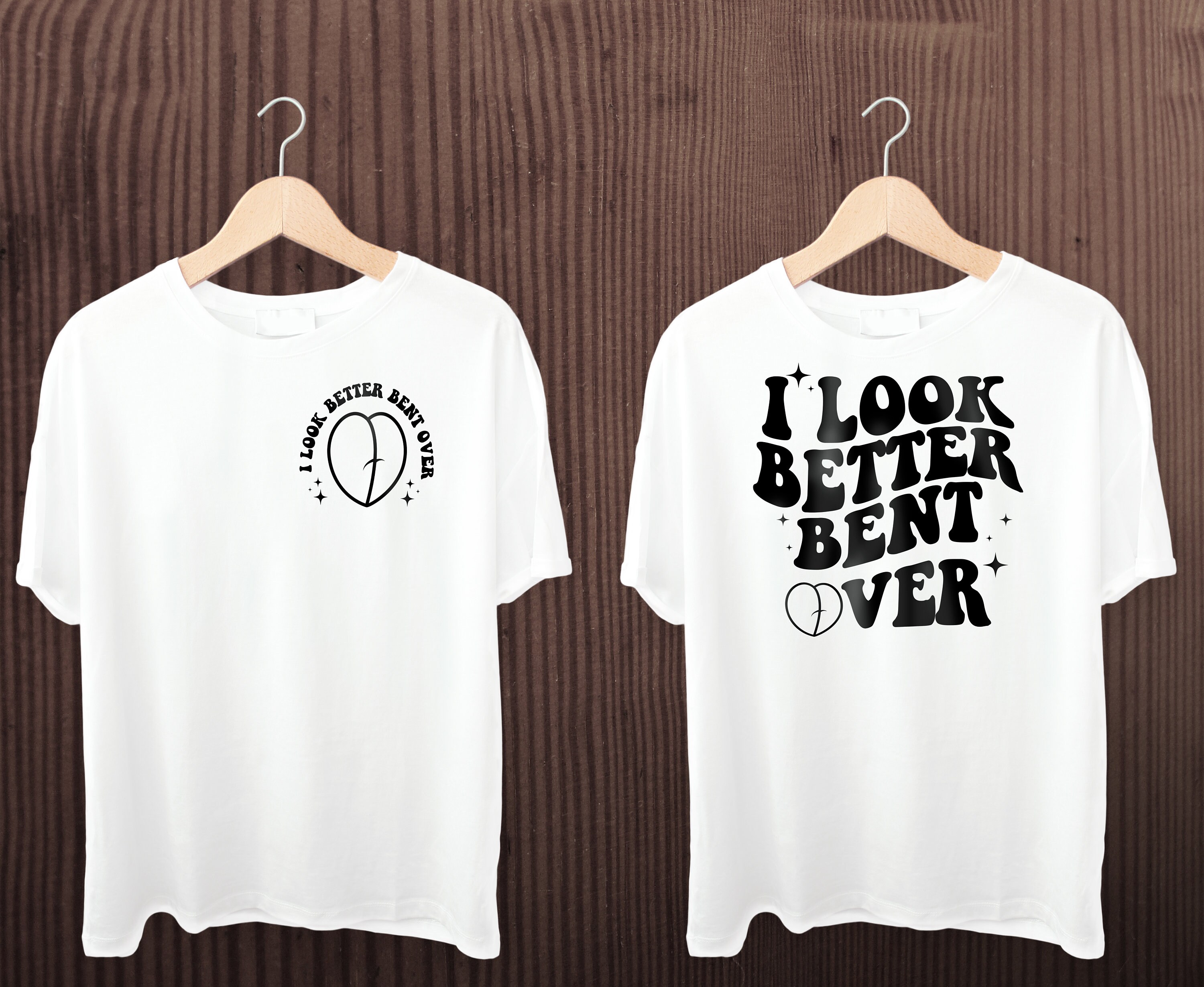 I Look Better Bent Over Svg, Bent Over Svg, Wavy Svg, Wavy Text, Retro ...