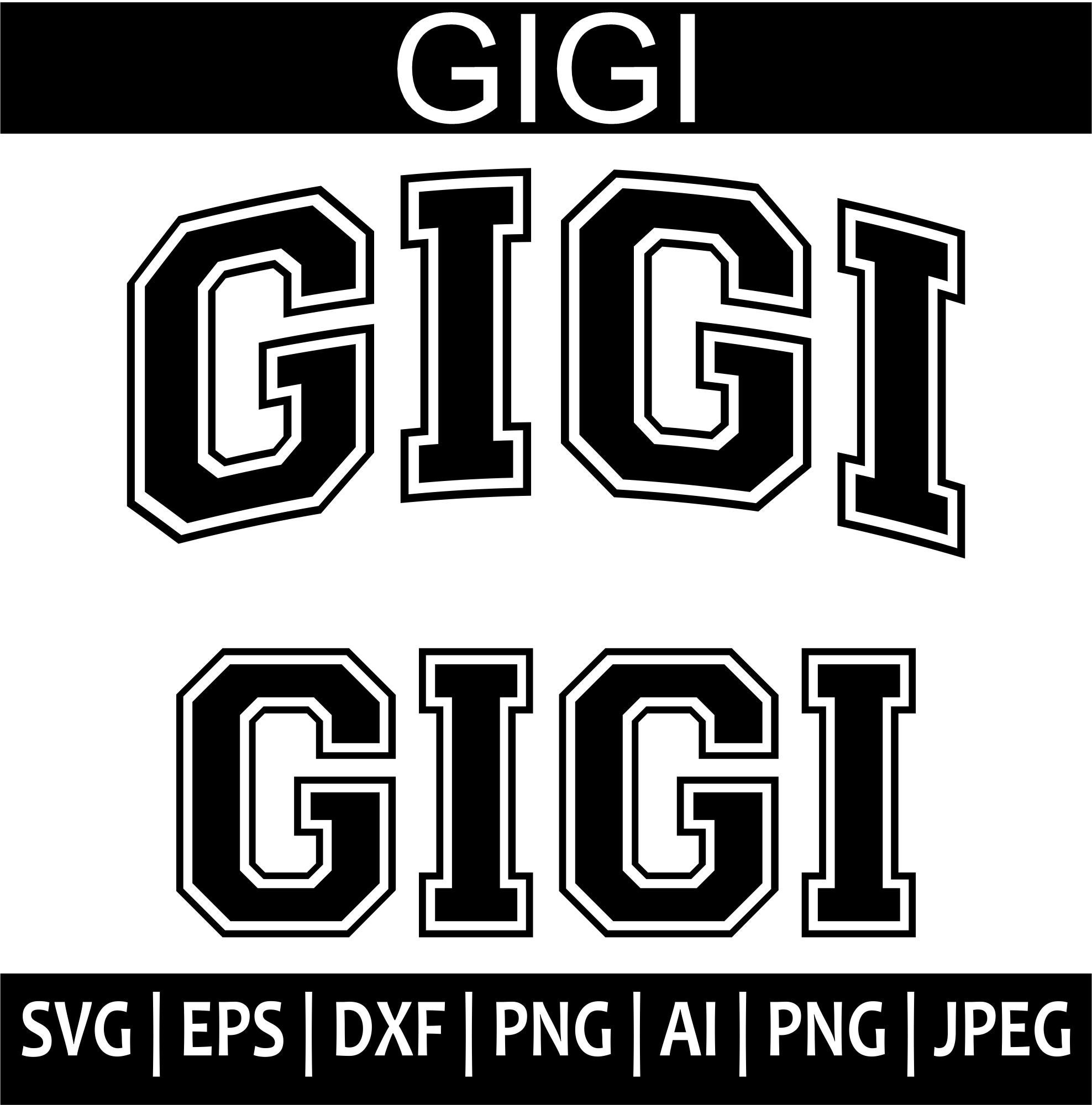 Gigi Svg, Gigi Varsity Arched Svg, Nana Svg, Grandma Svg, Funny T Shirt ...