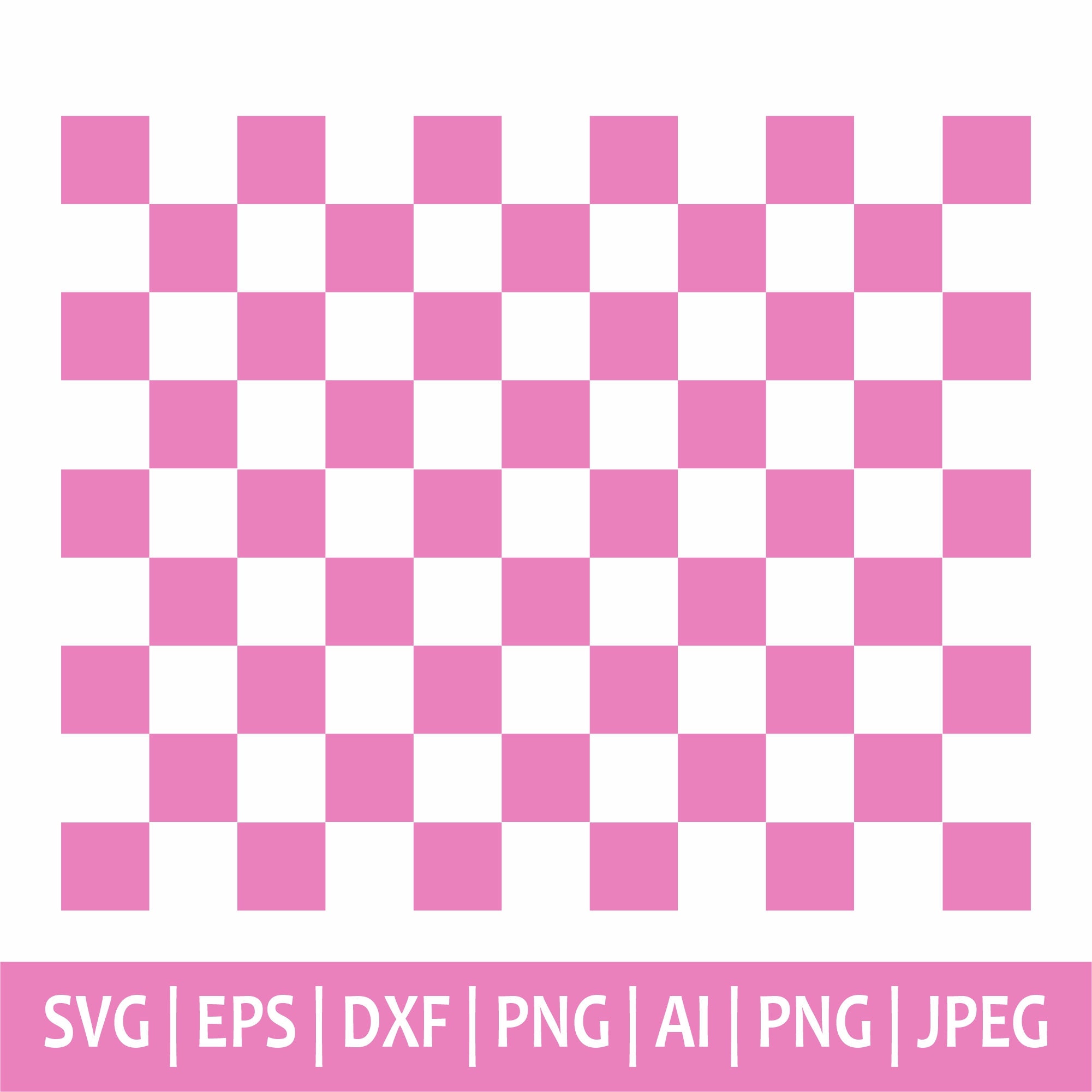Pink Checkerboard Svg, Seamless Checkered Pattern Png, Pattern Svg ...