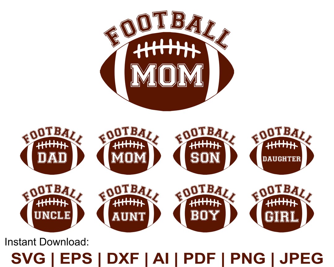 Football Svg, Football Family Svg, Sports Family Png, Football Mom Svg ...