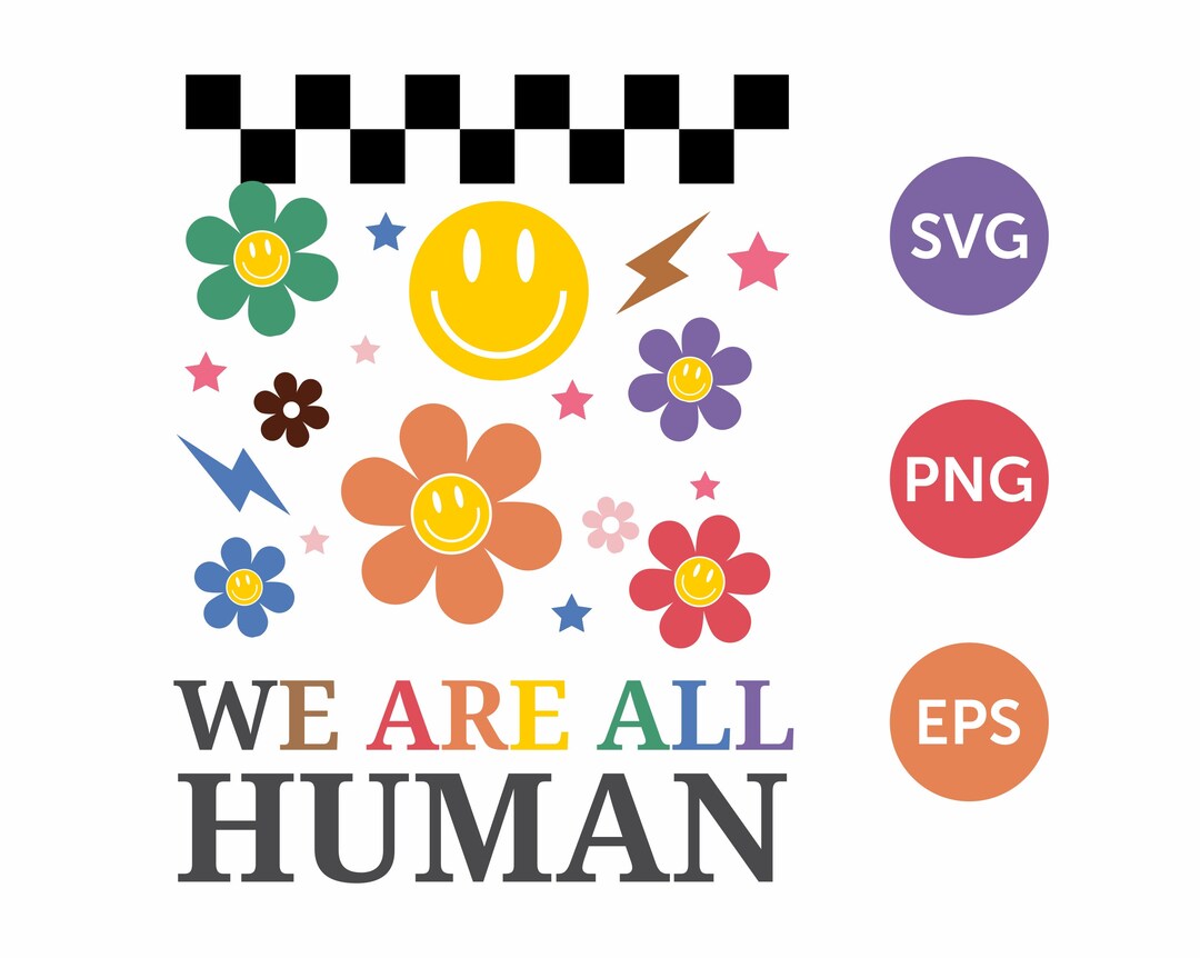 We Are All Human Svg, LGBTQ Svg, Rainbow Svg, Gay Pride Svg, LGBT ...