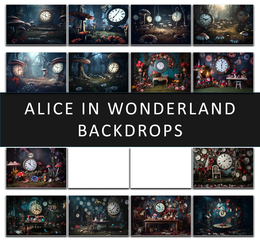 Alice in Wonderland Theme Backdrops - Etsy