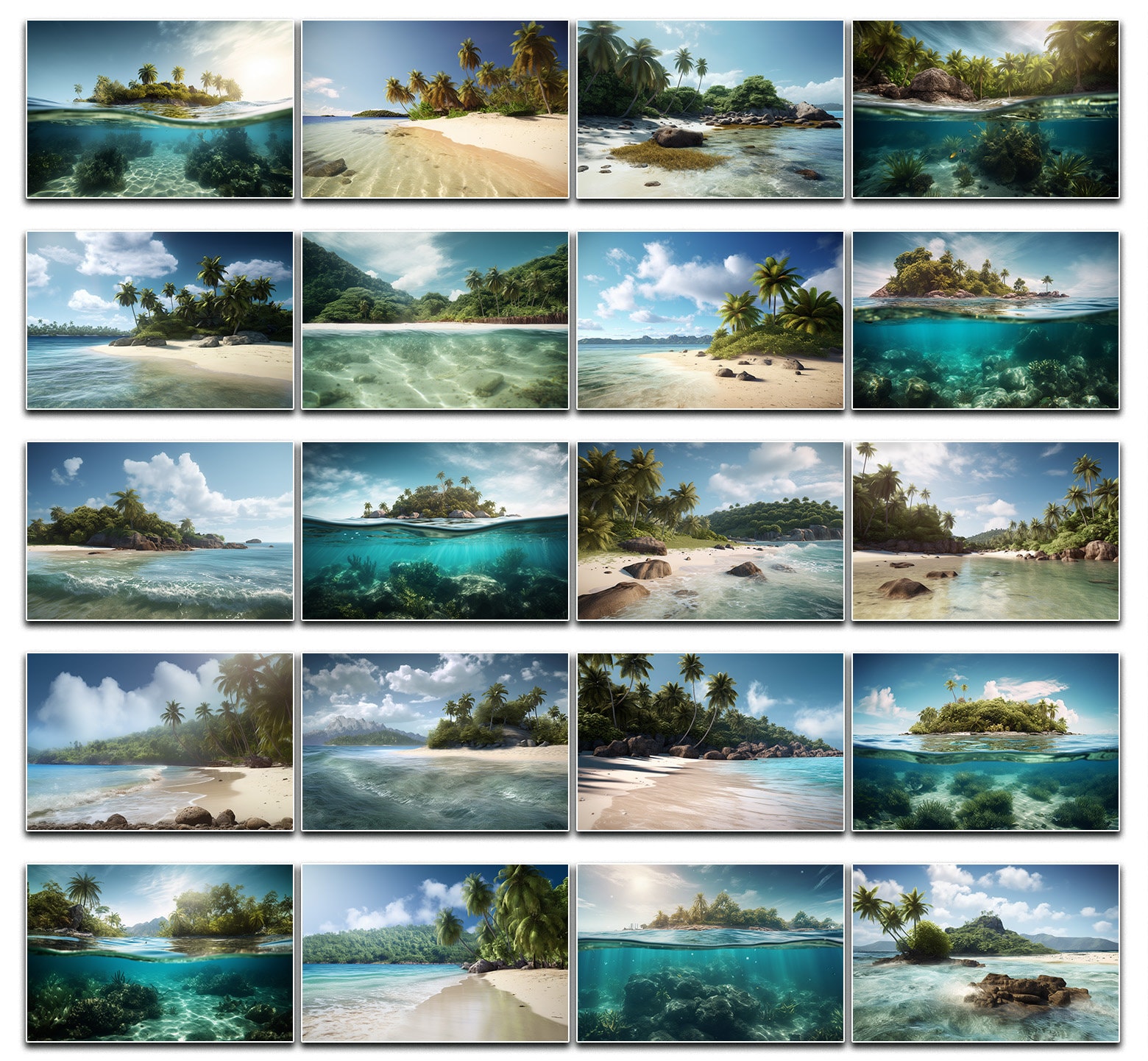 24 Tropical Island Backdrops - Etsy