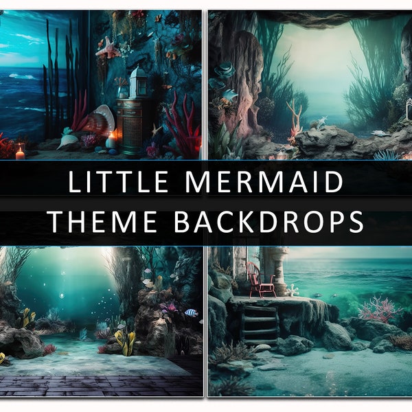 Little Mermaid Backdrop - Etsy