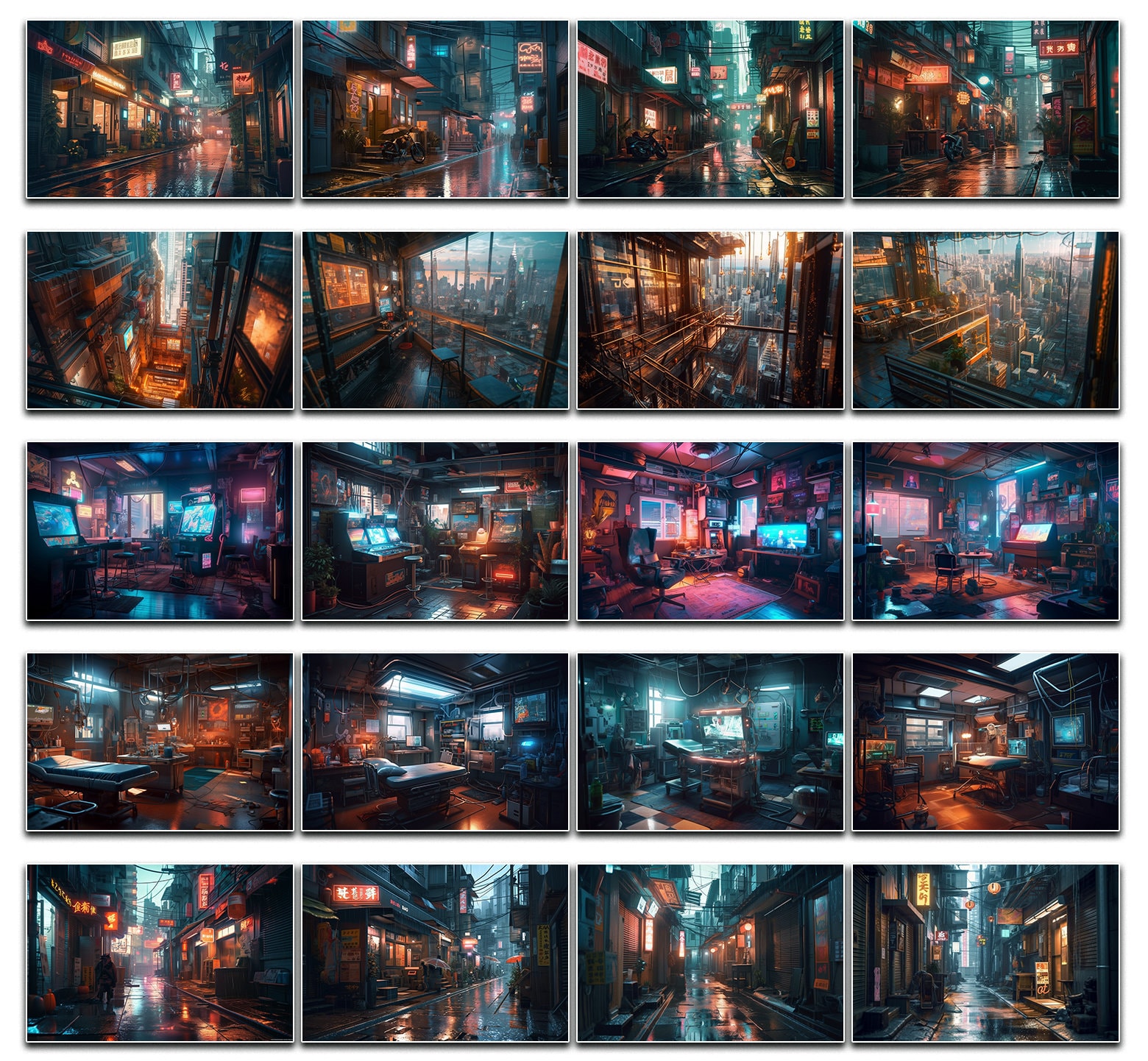 24 Cyberpunk Photography Backdrops - Etsy