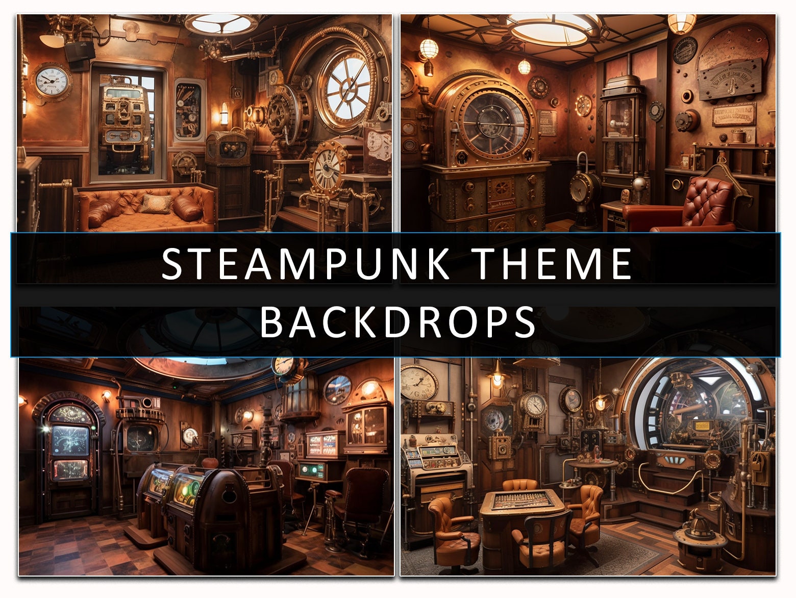 20 Steampunk Photography Backdrops - Etsy